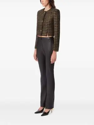 Nina Ricci Houndstooth Cropped Jacket