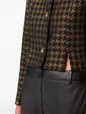 Nina Ricci Houndstooth Cropped Jacket