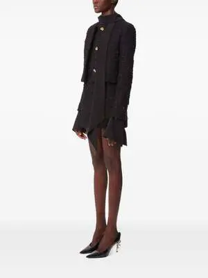 Nina Ricci Frayed Tweed Crop Jacket