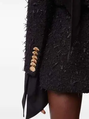 Nina Ricci Frayed Tweed Crop Jacket