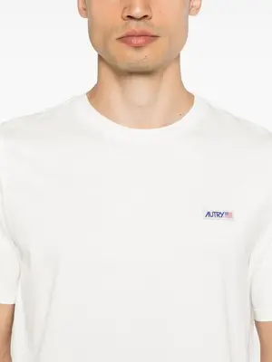 AUTRY Logo-patch Cotton T-shirt