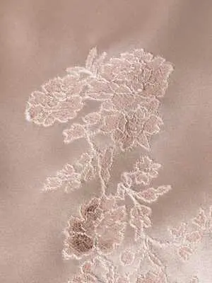 Carine Gilson Calais-caudry Lace-trim Silk Robe