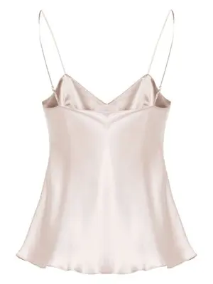 Carine Gilson Pleated Silk Camisole
