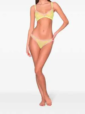 FLEUR DU MAL Sheer Tulle Thong