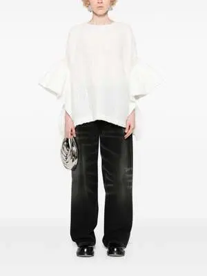 Junya Watanabe Flared-cuffs Bouclé Blouse