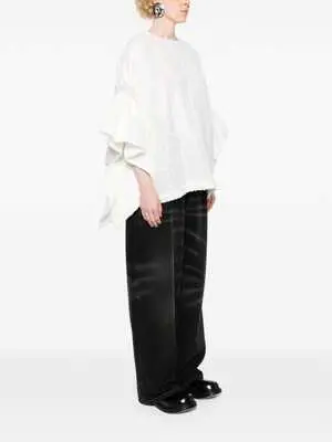 Junya Watanabe Flared-cuffs Bouclé Blouse