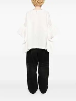 Junya Watanabe Flared-cuffs Bouclé Blouse