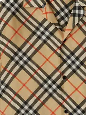 Burberry Nova Check Silk Shirt - Neutrals