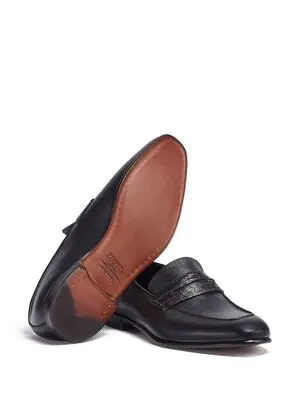 Zegna Leather Loafers - Black