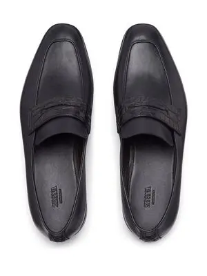 Zegna Leather Loafers - Black