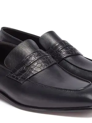 Zegna Leather Loafers - Black