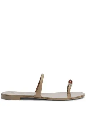 GIUSEPPE ZANOTTI Acates Ring Leather Sandals