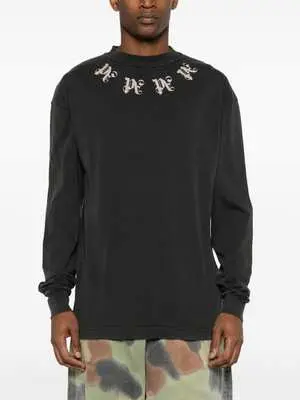 Palm Angels Monogram-print Cotton T-shirt