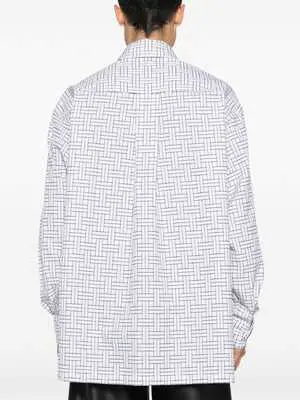 Kenzo Logo-embroidered Weave Shirt