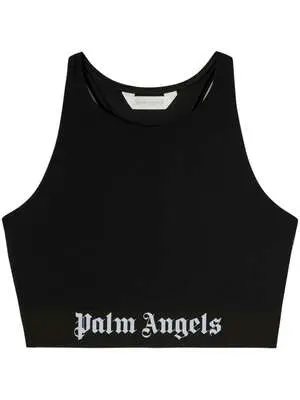 Palm Angels Logo Underband Compression Top - Black