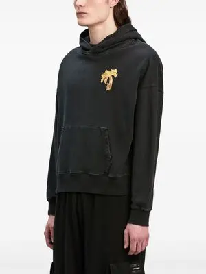 Palm Angels Burning Palm Cotton Hoodie