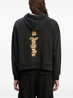 Palm Angels Burning Palm Cotton Hoodie