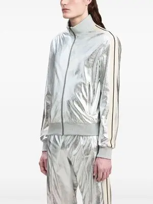 Palm Angels Metallic-finish Leather Jacket