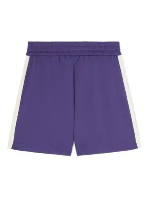 Palm Angels Logo-print Track Shorts - Blue