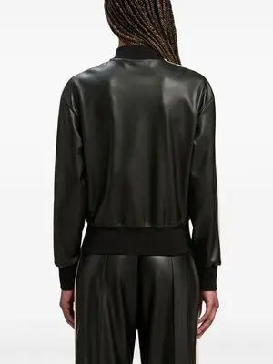 Palm Angels Logo-embroidered Bomber Jacket - Black