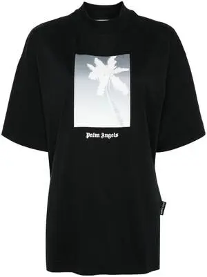 Palm Angels Palm Tree-print Cotton T-shirt