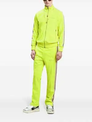 Palm Angels Logo-print High-neck Jacket - Yellow