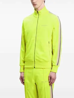 Palm Angels Logo-print High-neck Jacket - Yellow
