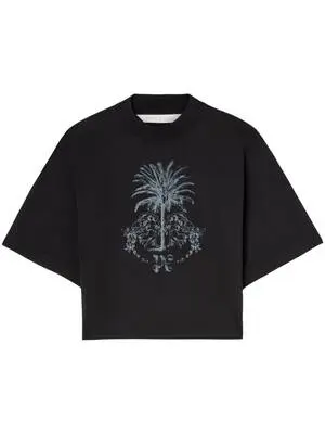 Palm Angels Palms Pencil Cropped Top