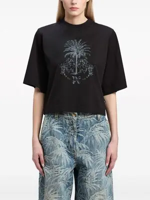 Palm Angels Palms Pencil Cropped Top