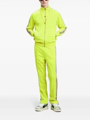 Palm Angels Logo-embroidered Straight-leg Track Pants - Yellow