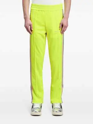 Palm Angels Logo-embroidered Straight-leg Track Pants - Yellow