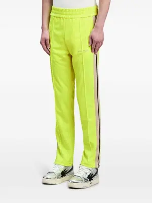 Palm Angels Logo-embroidered Straight-leg Track Pants - Yellow