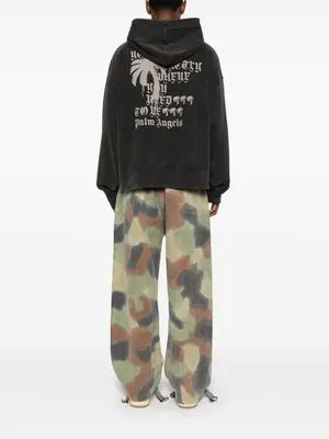 Palm Angels Monogram-print Cotton Hoodie