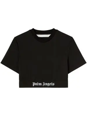 Palm Angels Cropped T-shirts For Women