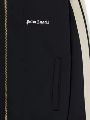 Palm Angels Logo-print Track Bomber Jacket - Black