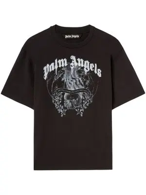 Palm Angels Statement Pencil Cotton T-shirt