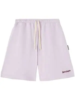 Palm Angels Logo-print Cotton Shorts