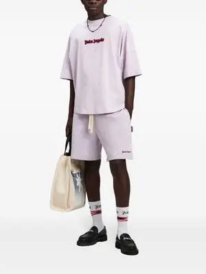 Palm Angels Logo-print Cotton Shorts