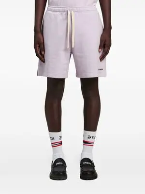 Palm Angels Logo-print Cotton Shorts