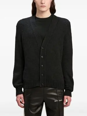 Palm Angels Logo-intarsia Cardigan