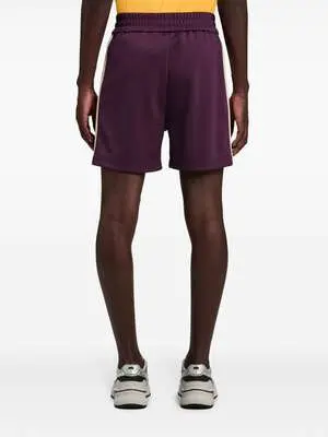 Palm Angels Logo-embroidered Stripe-detail Shorts