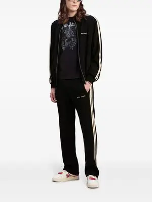 Palm Angels Logo-embroidered Track Pants - Black