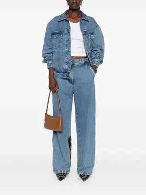 Palm Angels Embroidery-panel Baggy Jeans
