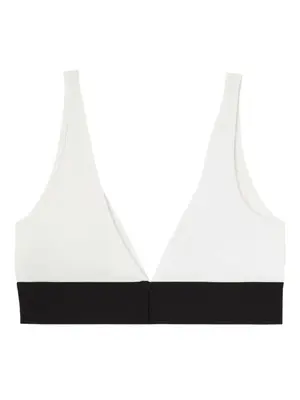 Palm Angels Logo-underband Triangle-cup Bra