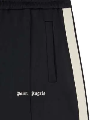 Palm Angels Logo-print Side-stripe Shorts