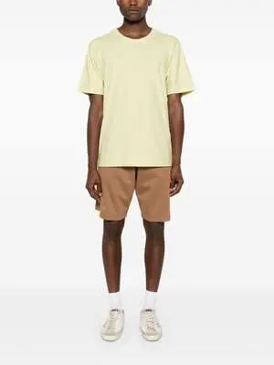 LARDINI Round-neck Cotton T-shirt - Yellow
