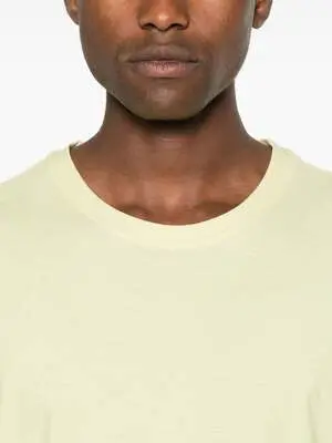 LARDINI Round-neck Cotton T-shirt - Yellow