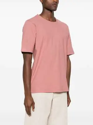 LARDINI Round-neck Cotton T-shirt - Pink