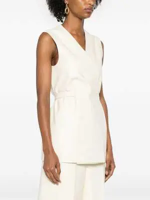 Fabiana Filippi Wrap-design Leather Vest