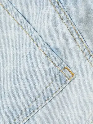 DAILY PAPER Zella Monogram Denim Shorts